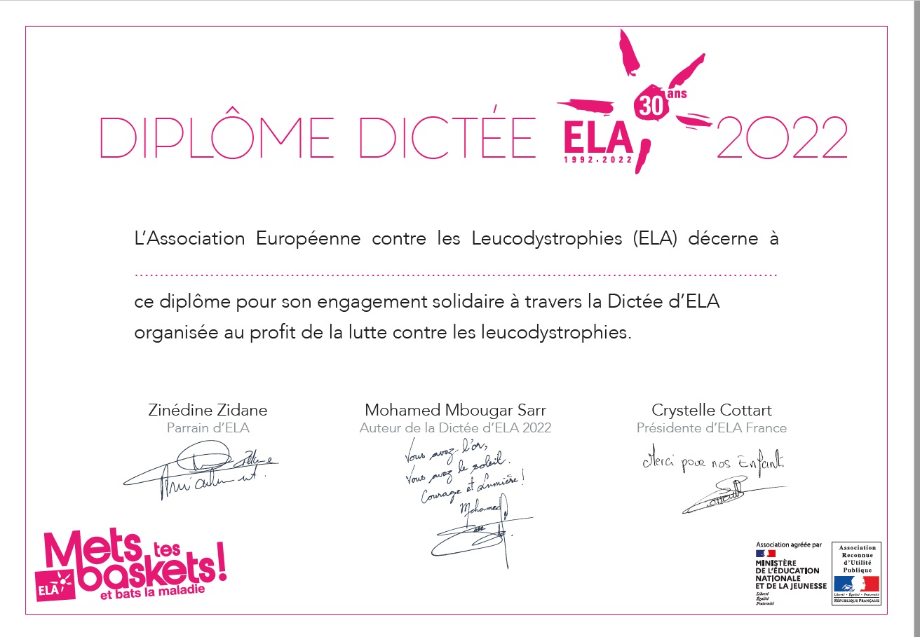 La dictée ELA - Collège Michelet